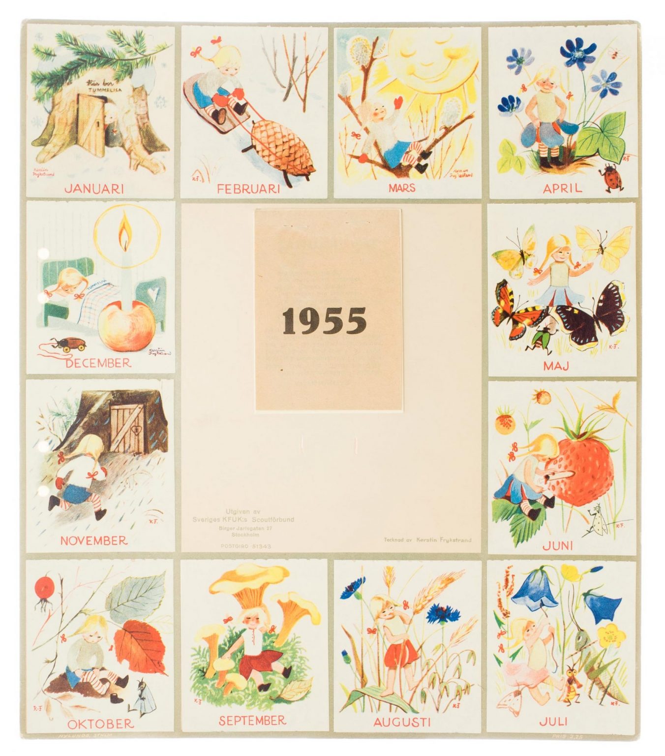 Almanackan genom åren - scouternas almanacka